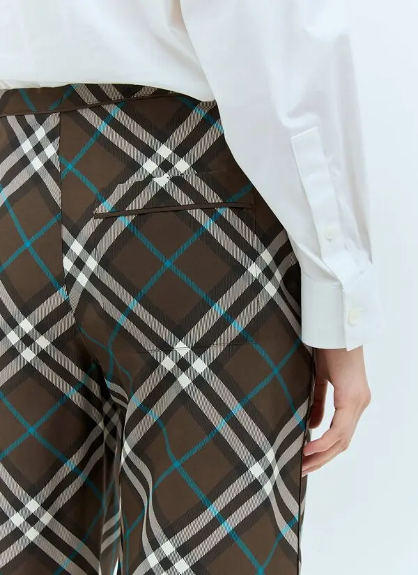 Burberry Check Silk Pants