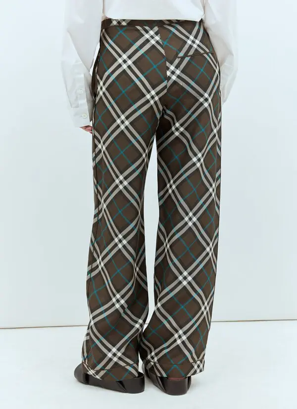 Burberry Check Silk Pants