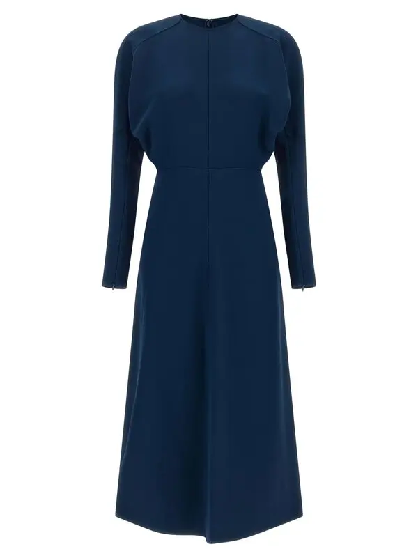 Victoria Beckham Cady Midi Dress - Blue