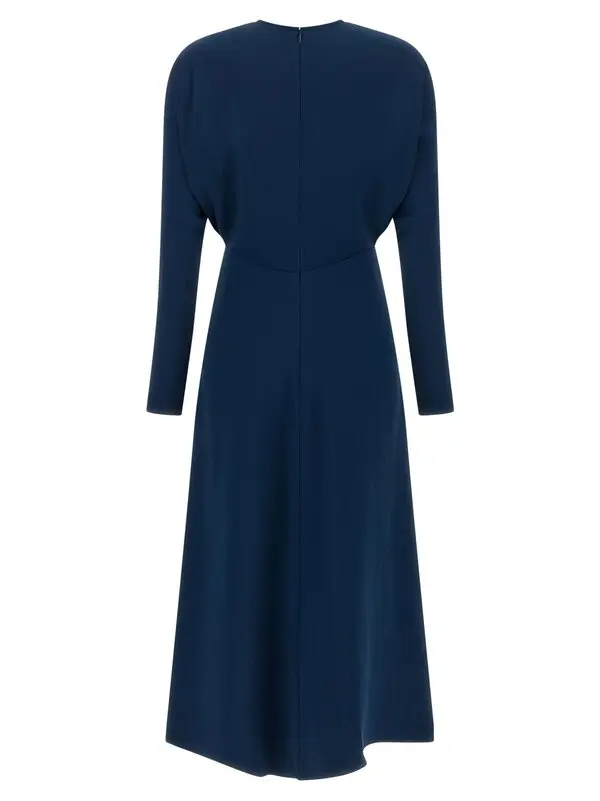 Victoria Beckham Cady Midi Dress - Blue