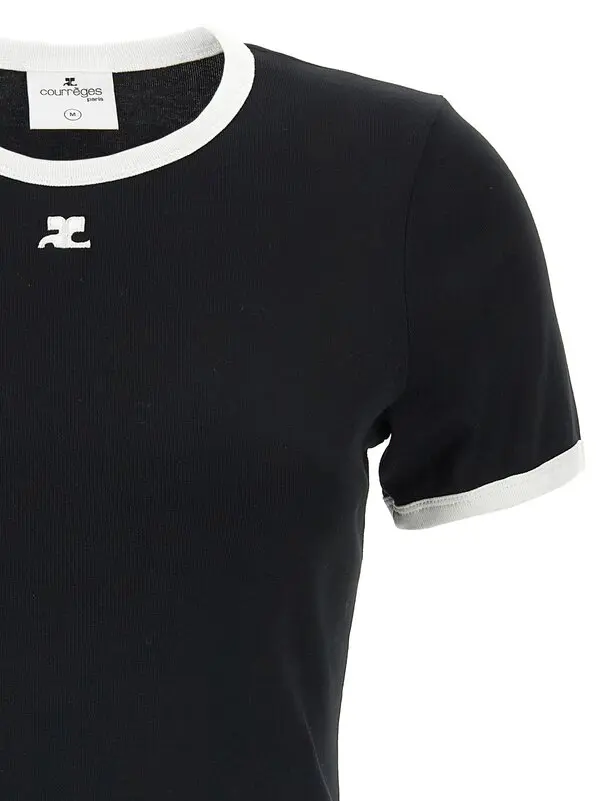 COURREGES Signature Contrast T-shirt