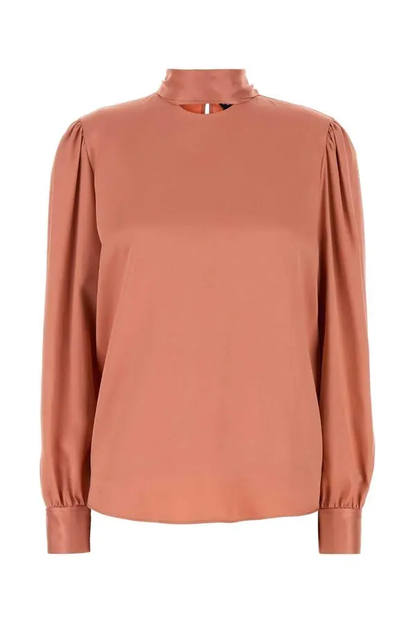 TOM FORD Salmon Satin Blouse - Pink