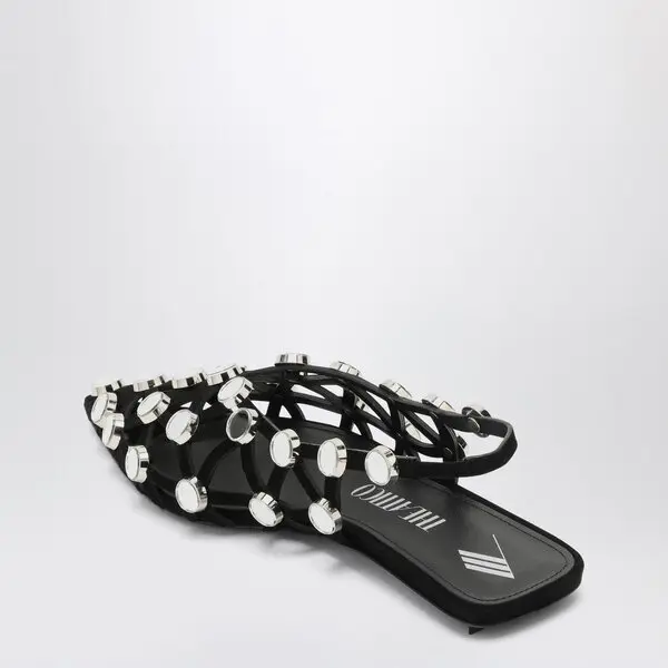 Attico Grid Ballerina - Black