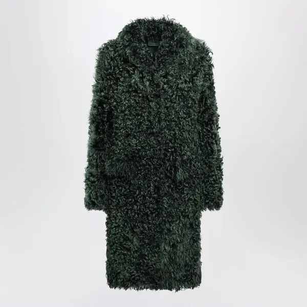 Prada Shearling Coat - Green