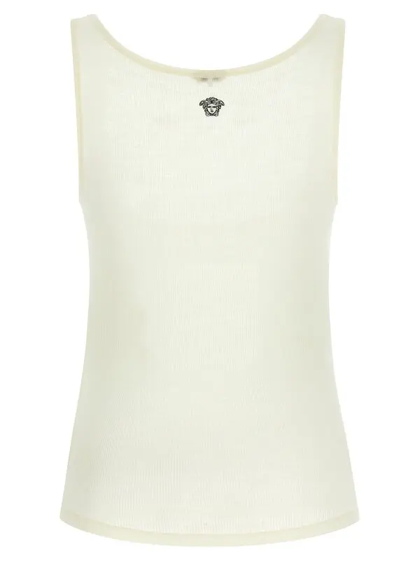 Versace La Medusa Embroidery Top