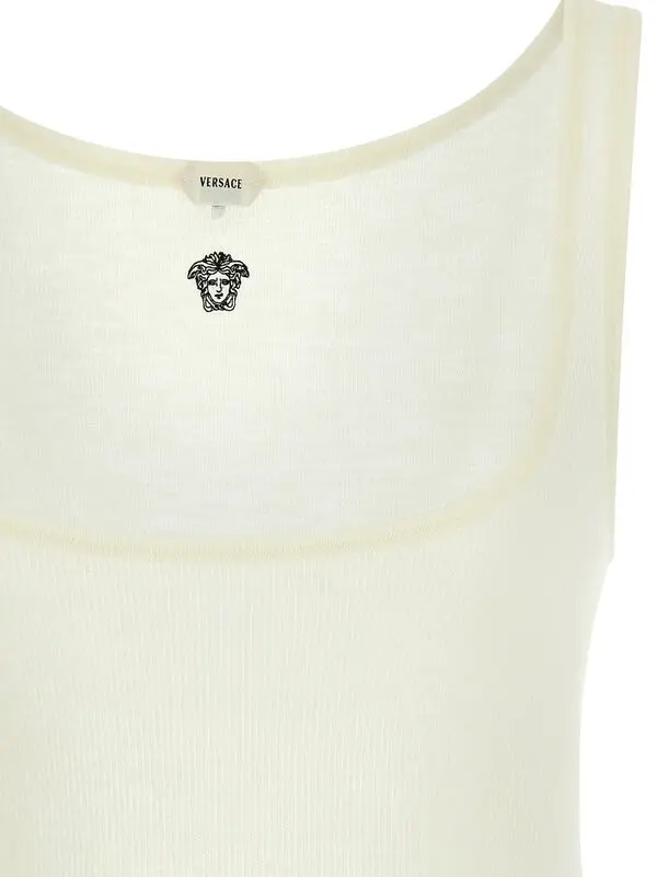 Versace La Medusa Embroidery Top