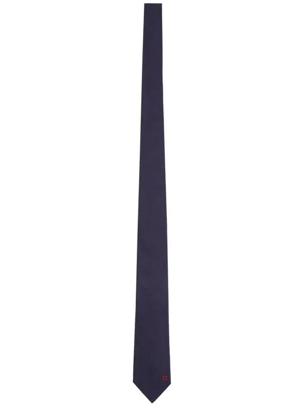 FERRAGAMO Cravatta In Seta - Blue