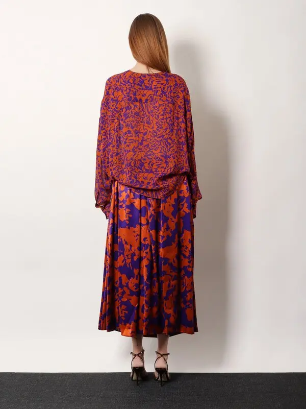 Dries Van Noten Camiel Printed Cotton Shirt - Orange