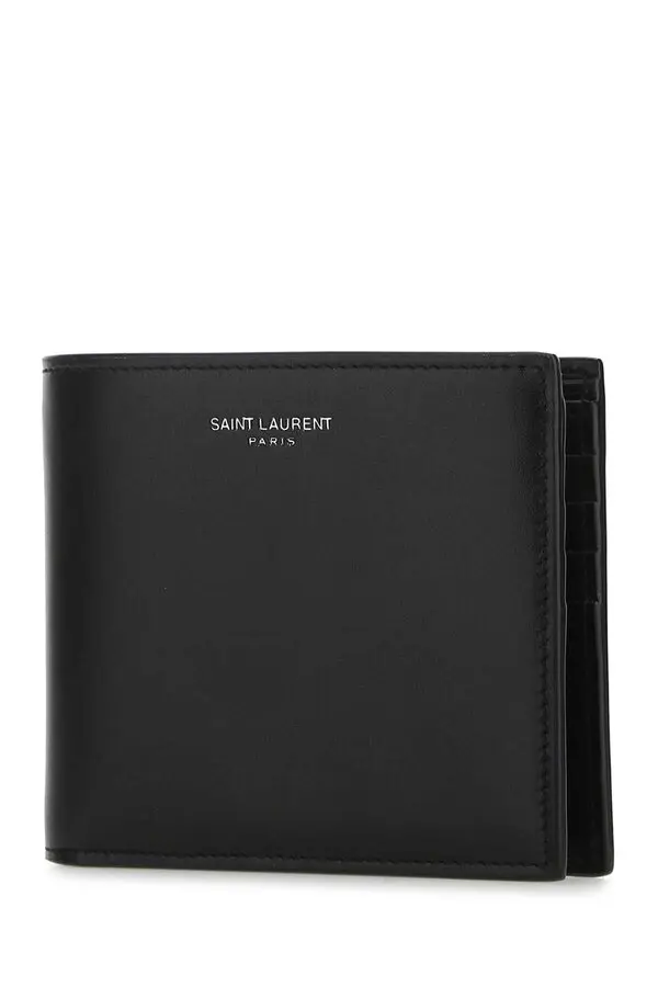 Saint Laurent Leather Wallet - Black