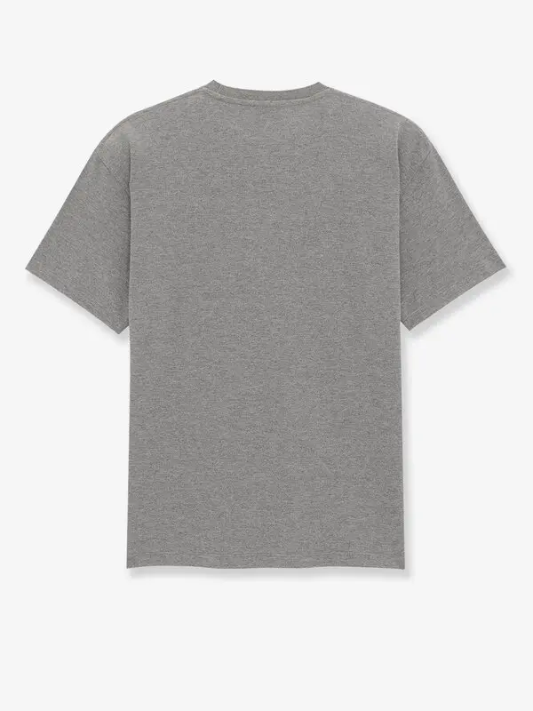 Saint Laurent Recycled Material T-shirt With Cassandre Embroidery - Multicolor