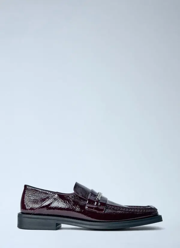 Martine Rose Fold Back Square Toe Loafers - Multicolor