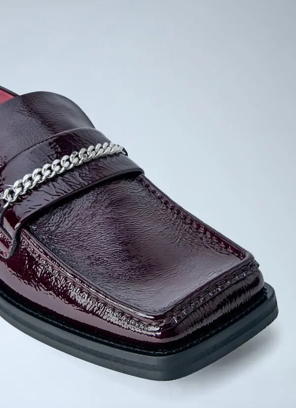 Martine Rose Fold Back Square Toe Loafers