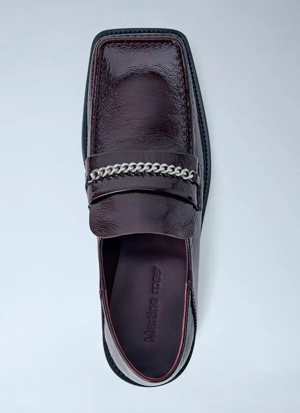 Martine Rose Fold Back Square Toe Loafers - Multicolor