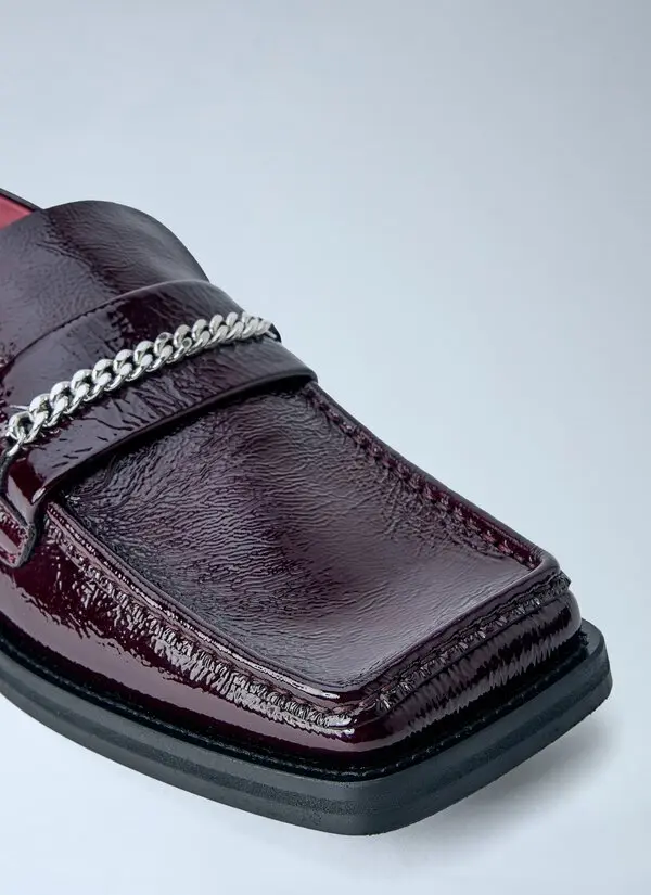 Martine Rose Fold Back Square Toe Loafers - Multicolor