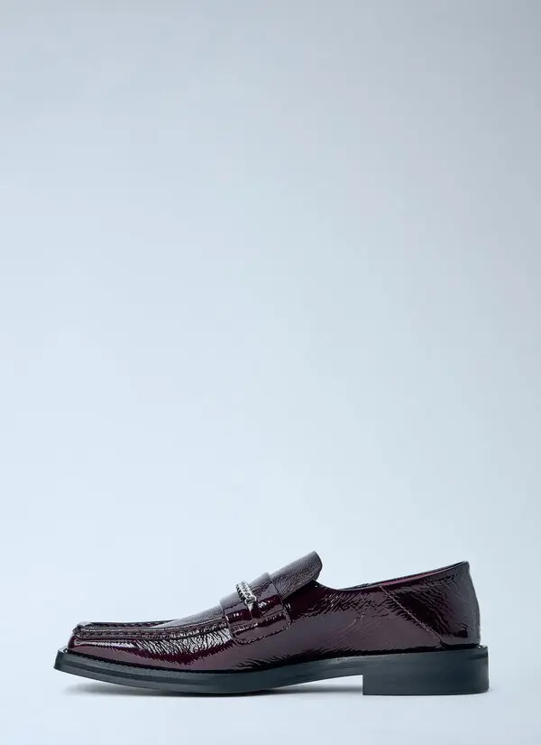 Martine Rose Fold Back Square Toe Loafers - Multicolor