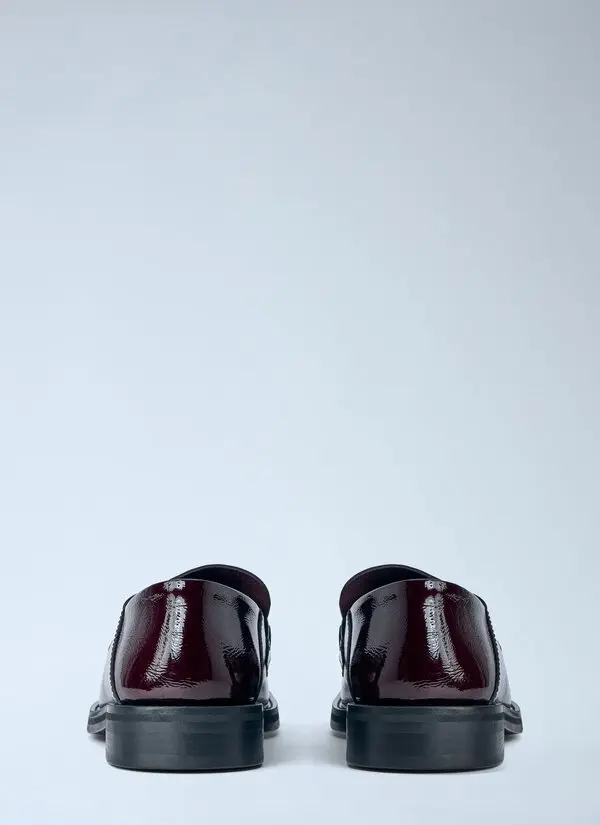 Martine Rose Fold Back Square Toe Loafers - Multicolor