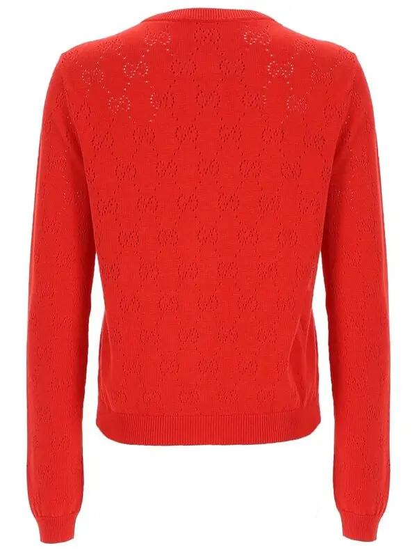 Gucci Silk And Cotton Cardigan - Red