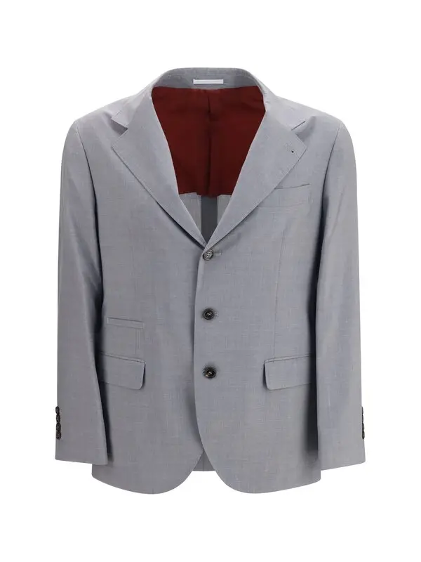 Brunello Cucinelli Three-button Blazer - Gray