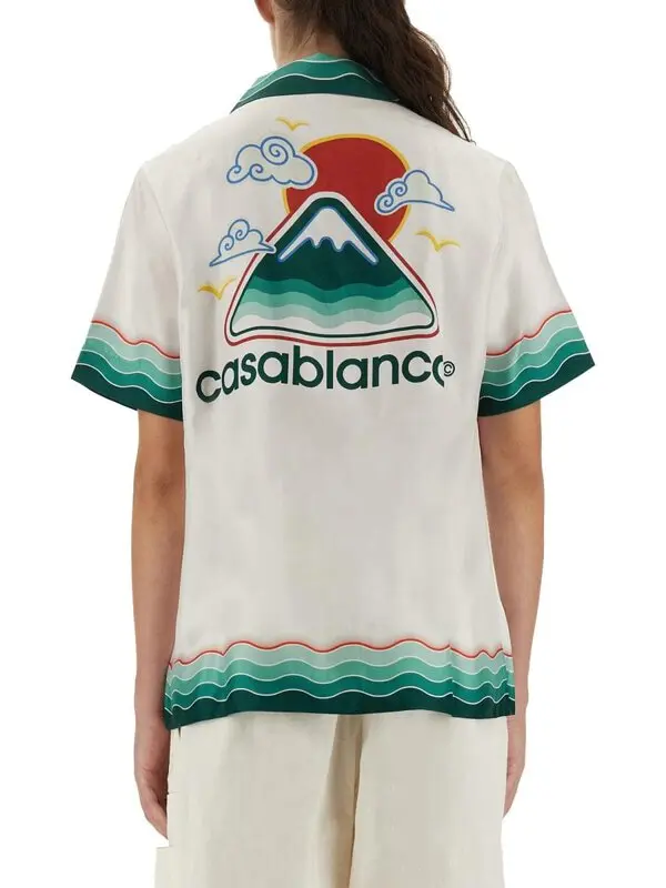 Casablanca Montagne Ondulée Silk Shirt - Multicolor