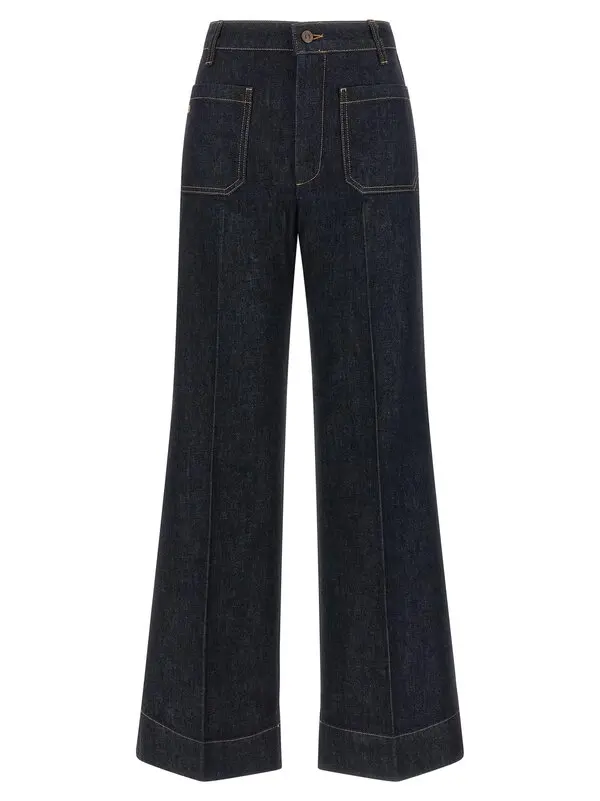 Victoria Beckham Alina' Jeans - Blue