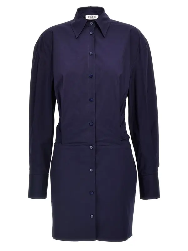 Attico Cotton Mini Dress - Blue