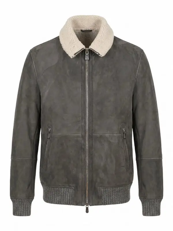 Brunello Cucinelli Leather Jacket - Multicolor