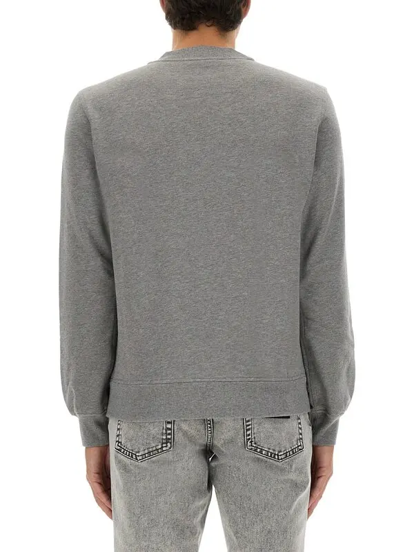 Dolce & Gabbana Cotton Jersey Sweatshirt With Embroidery - Gray
