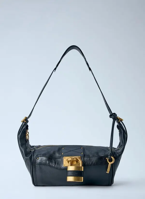 Chloé Paddington Grained Shoulder Bag - Black