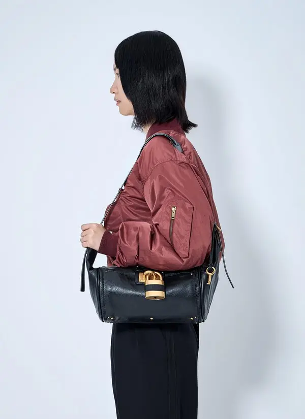 Chloé Paddington Grained Shoulder Bag - Black