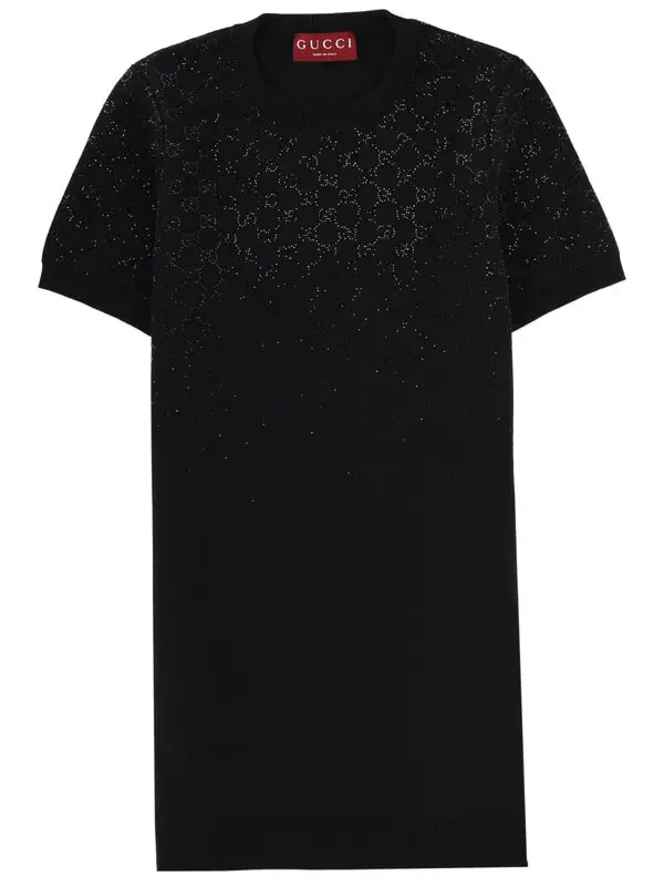 Gucci Wool Mini Dress - Black