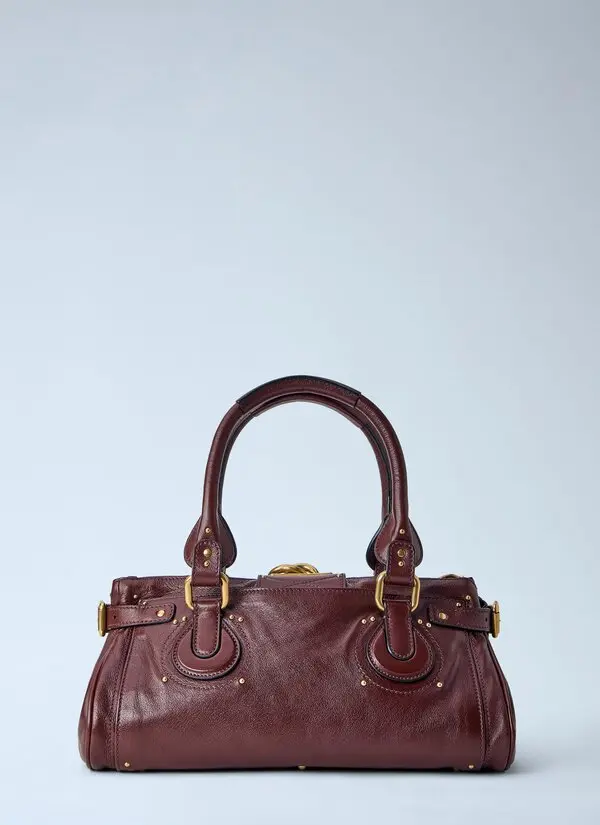 Chloé Paddington Grained Shoulder Bag - Brown