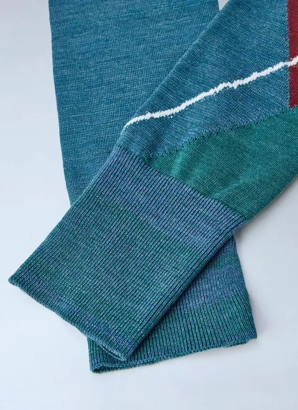 VIVIENNE WESTWOOD Argyle Arm Warmers - Green