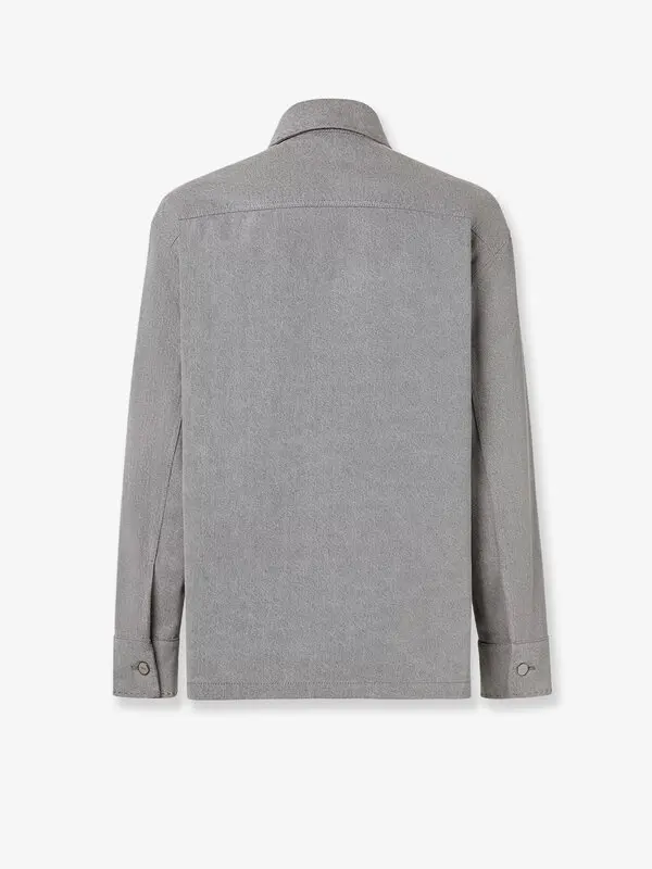 Fendi Jacket Denim Stone Bleached - Gray