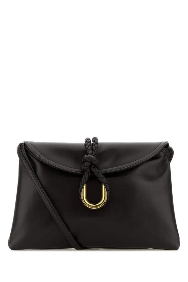 Bottega Veneta Dark Leather Small Liberta Crossbody Bag - Brown