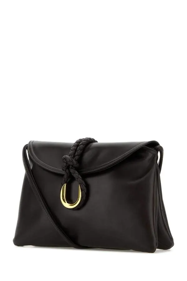 Bottega Veneta Dark Leather Small Liberta Crossbody Bag - Brown