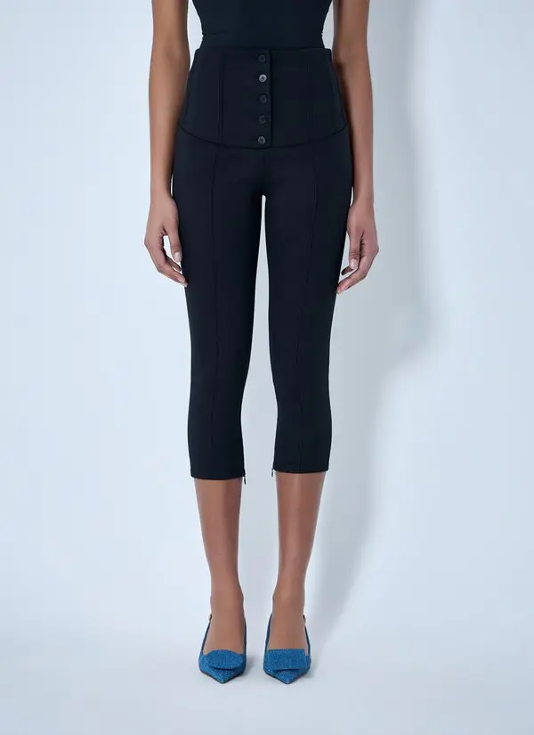 Jacquemus High-waisted Buttoned Cycling Pants