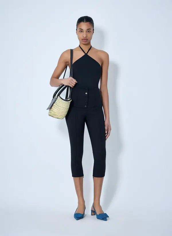 Jacquemus High-waisted Buttoned Cycling Pants