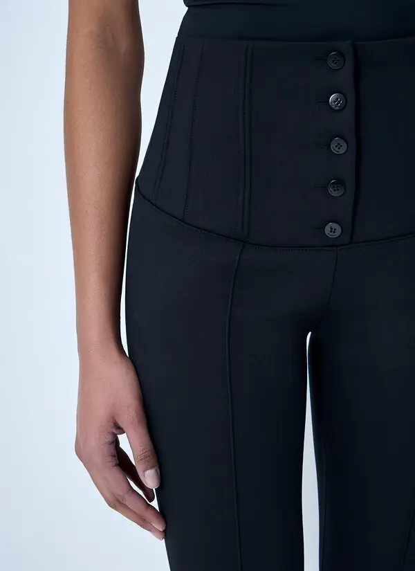 Jacquemus High-waisted Buttoned Cycling Pants