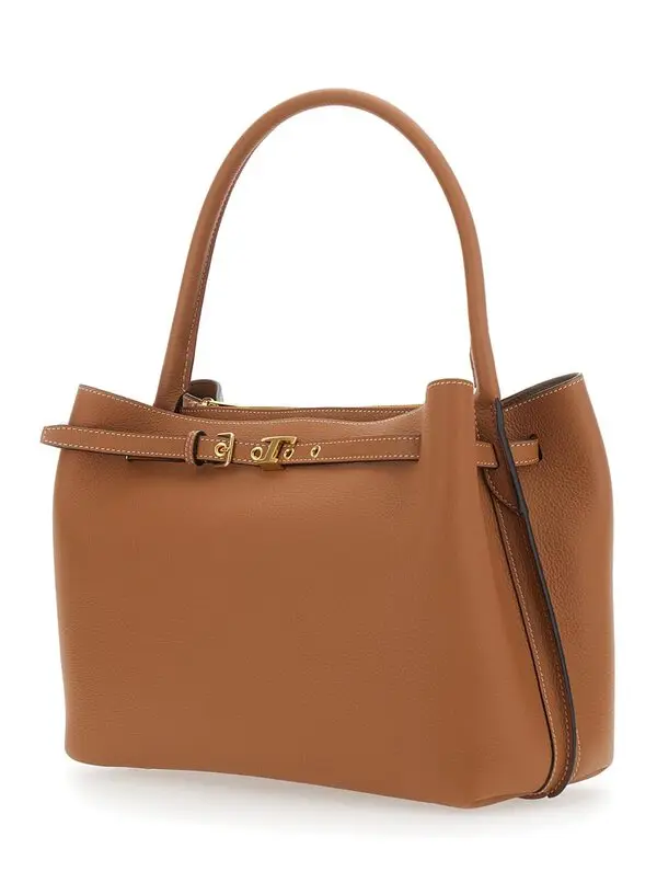 TOD'S Grained Leather Handbag - Multicolor