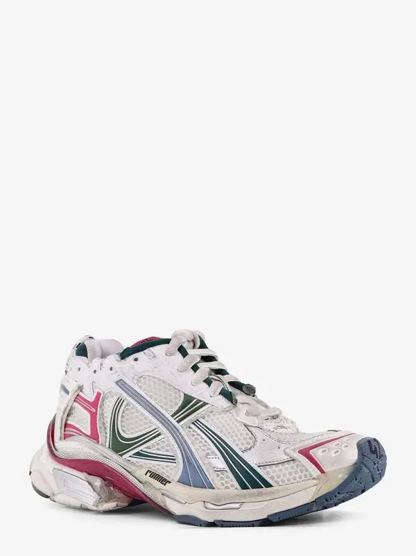 Balenciaga Runner Low-top Mesh Sneakers - Multicolor