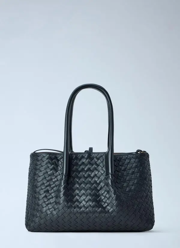 Bottega Veneta Intrecciato Woven Leather Tote