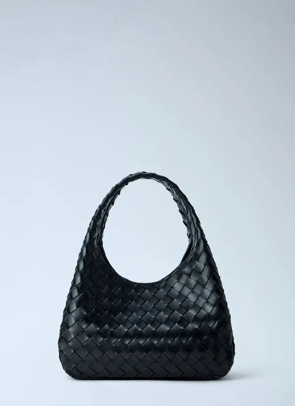 Bottega Veneta Campana Small Shoulder Bag - Black
