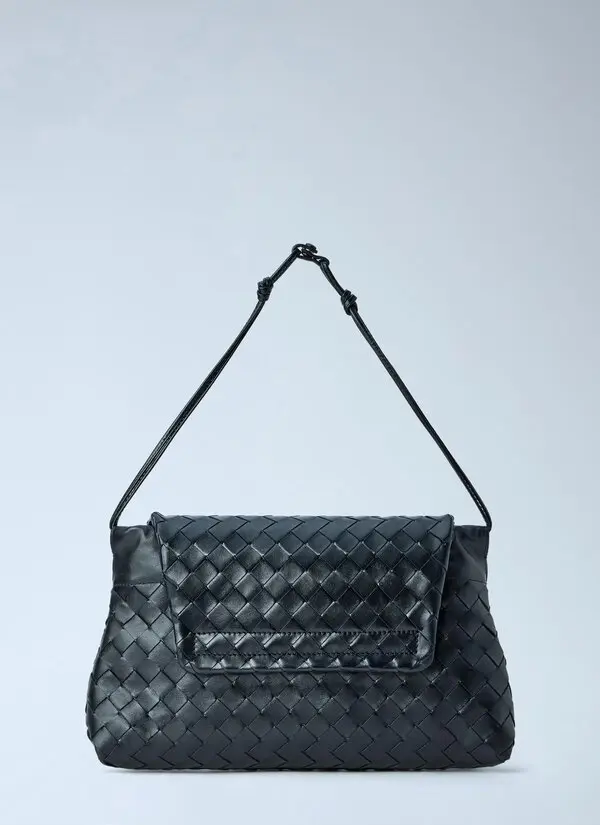 Bottega Veneta Giorno Handbag - Black