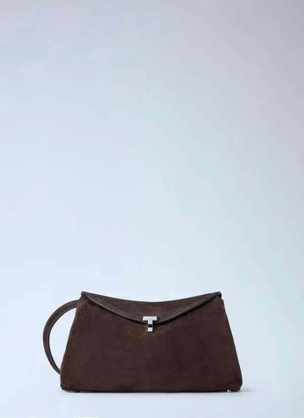 TOTEME T-lock Leather Clutch
