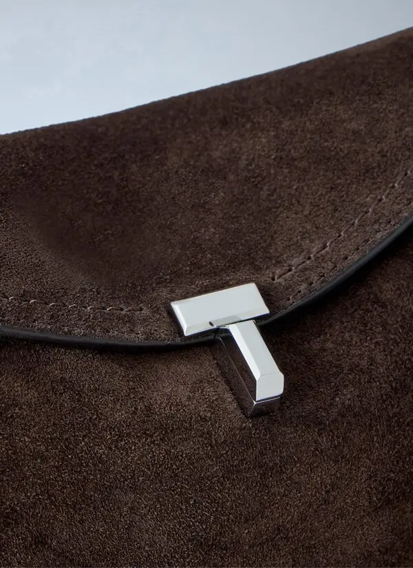 TOTEME T-lock Leather Clutch
