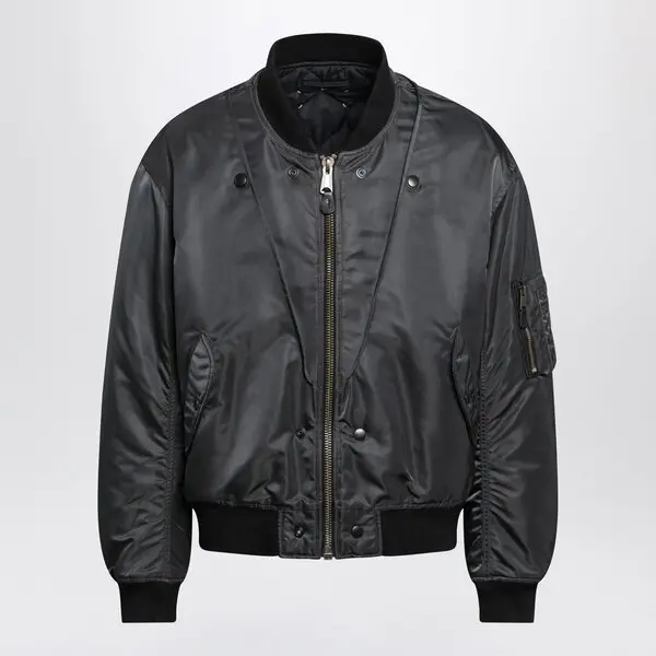 MAISON MARGIELA Reversible Nylon Bomber Jacket - Gray