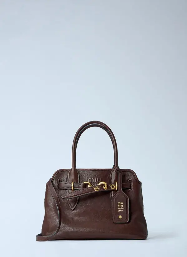Miu Miu Adventure Nappa Leather Bag