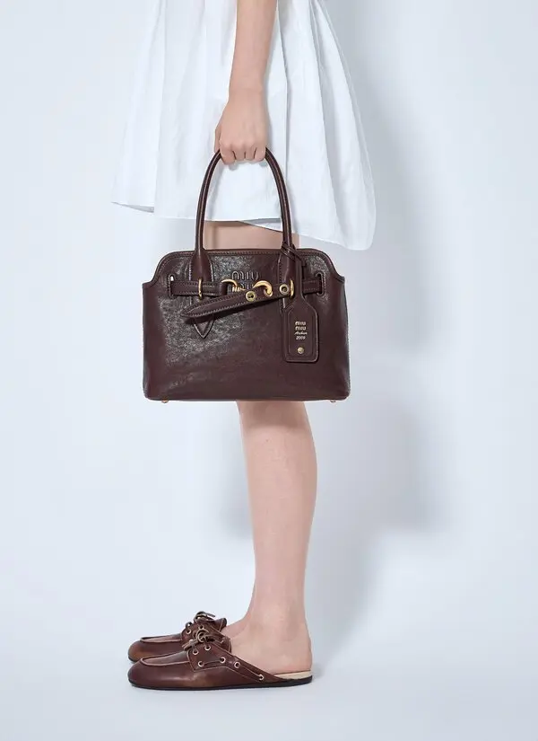 Miu Miu Adventure Nappa Leather Bag