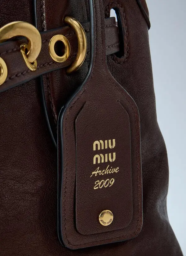 Miu Miu Adventure Nappa Leather Bag