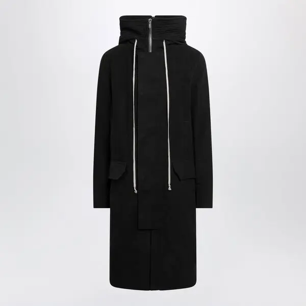 Rick Owens Long Megaparka In Cotton